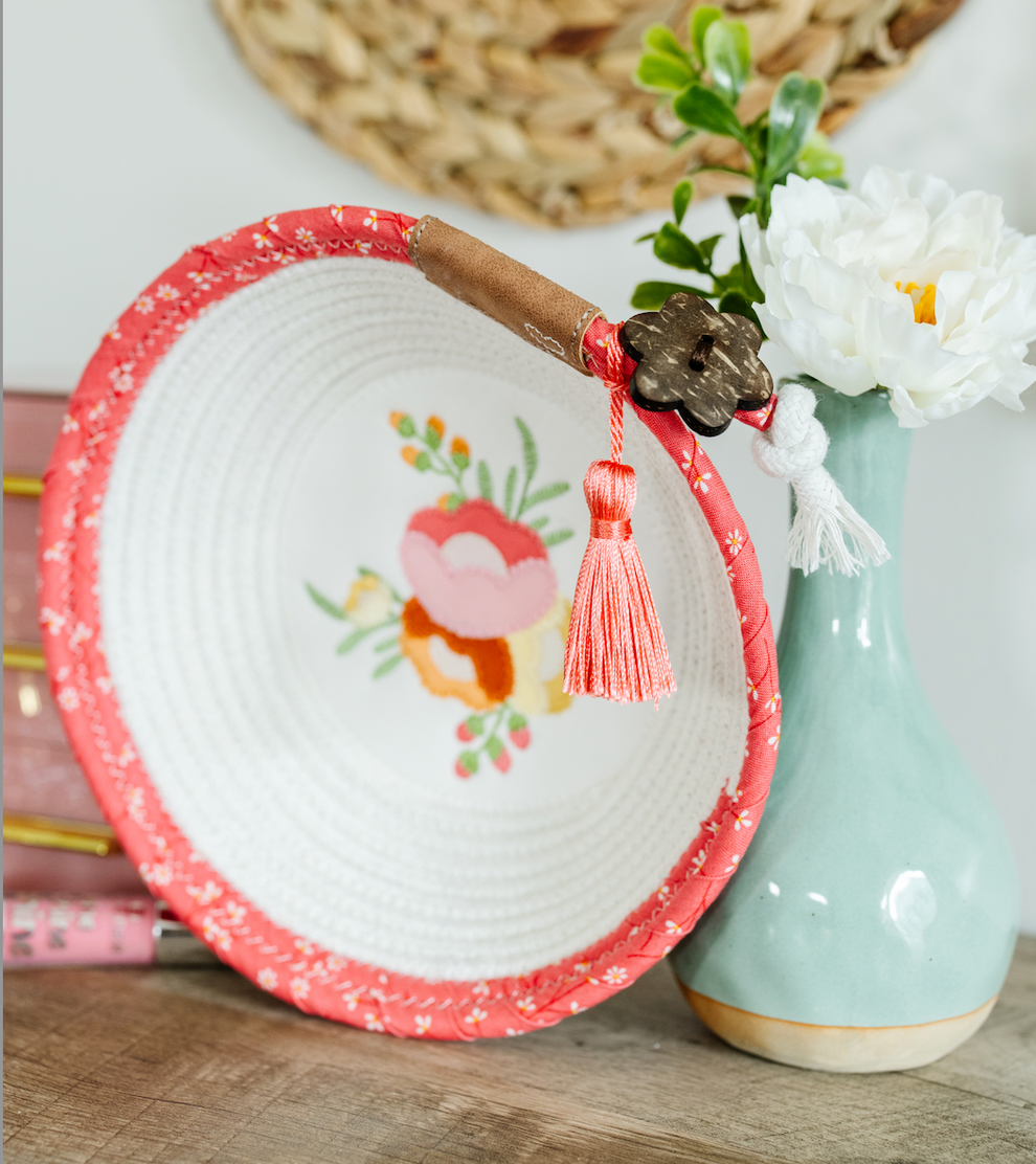 Kimberbell Happy Place Flower Bouquet Rope Bowl FABRIC KIT ...